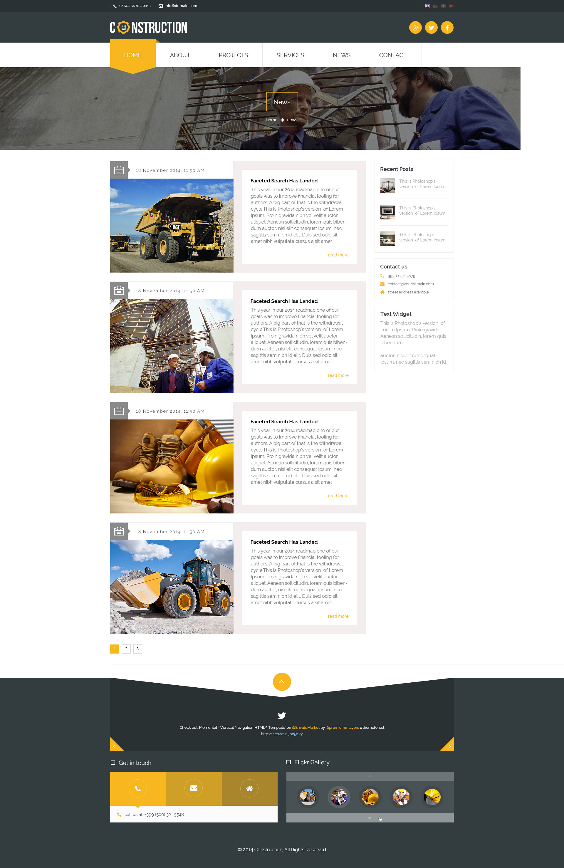 Construction - Industrial HTML5 Template by PremiumLayers | ThemeForest